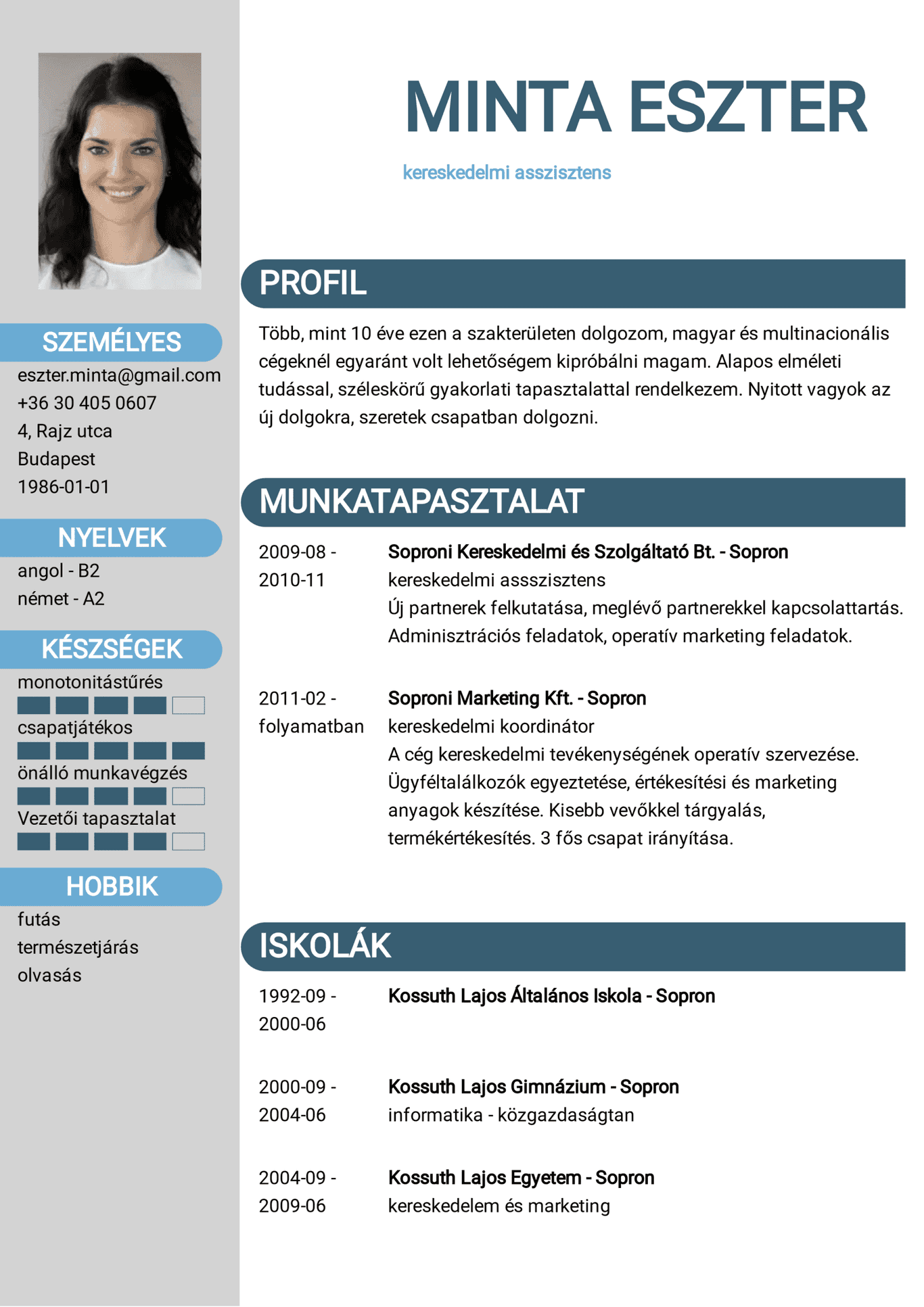 Német nyelvű önéletrajz készítés lépésről lépésre - CVChamp